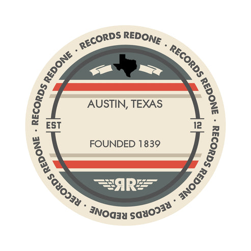 Austin Skyline Record Art | Upcycled Vinyl Wall Décor – Records Redone